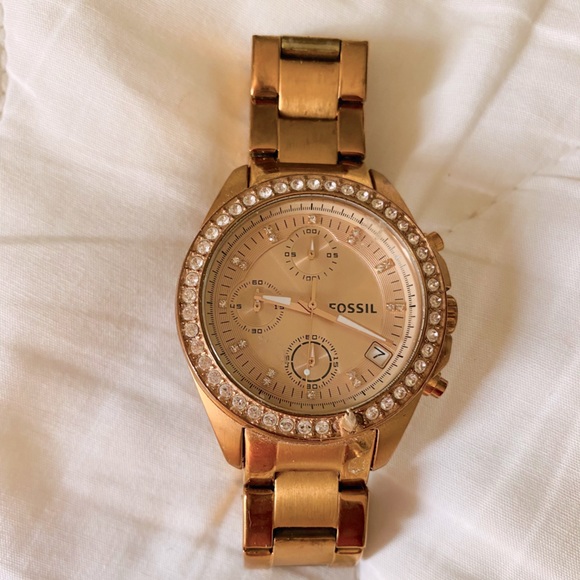 Fossil | Jewelry | Rose Gold Fossil Watch | Poshmark